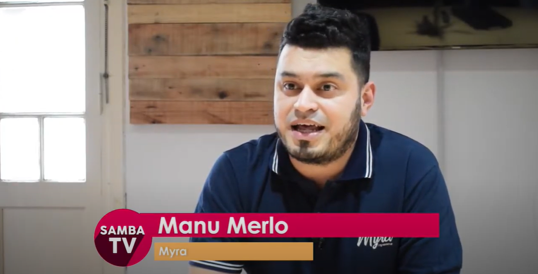 Manu Merlo de Myra pasó por Samba TV - FM Samba