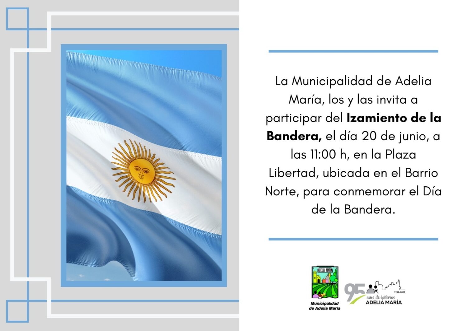 Izamiento de la Bandera - FM Samba